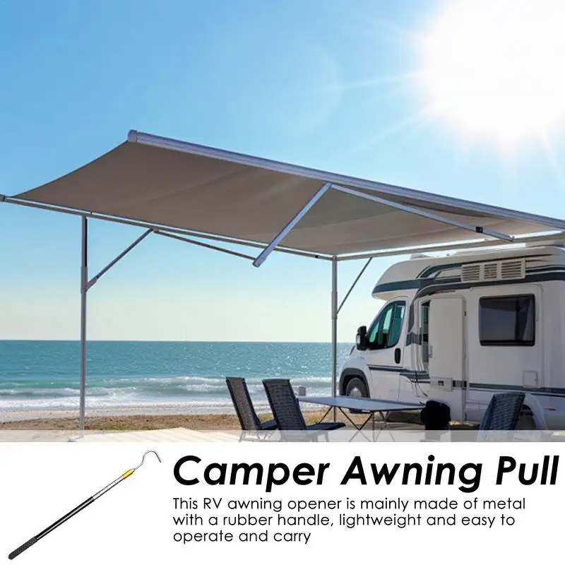 RV-Awning-Telescopic-Pole-Metal-Retractable-RV-Awning-Pole-Non-Slip ...