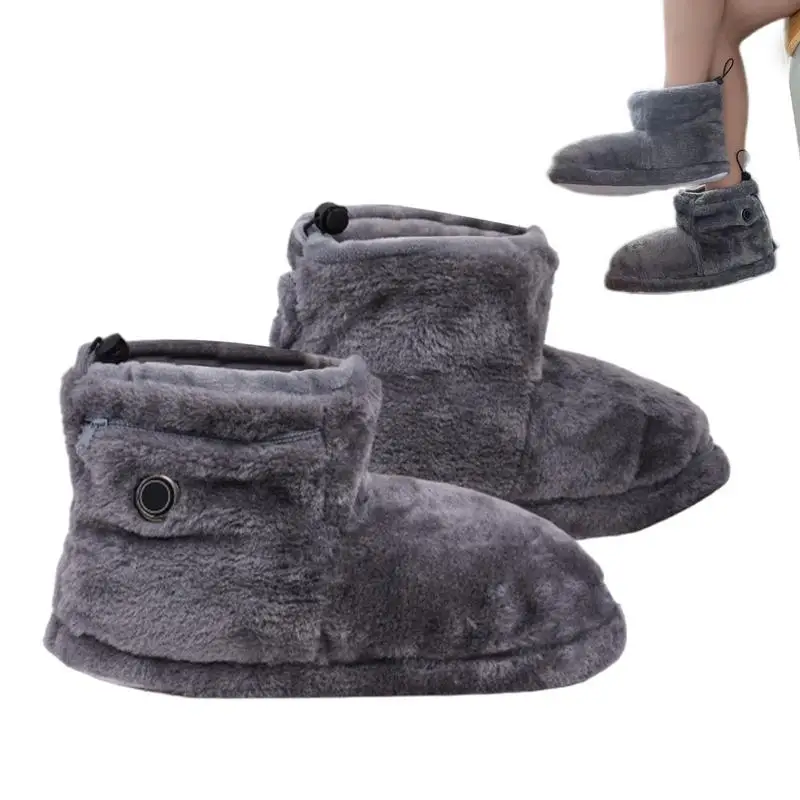USB-Heating-Boots-Electric-Heated-Booties-Cozy-Winter-Slippers-Five ...