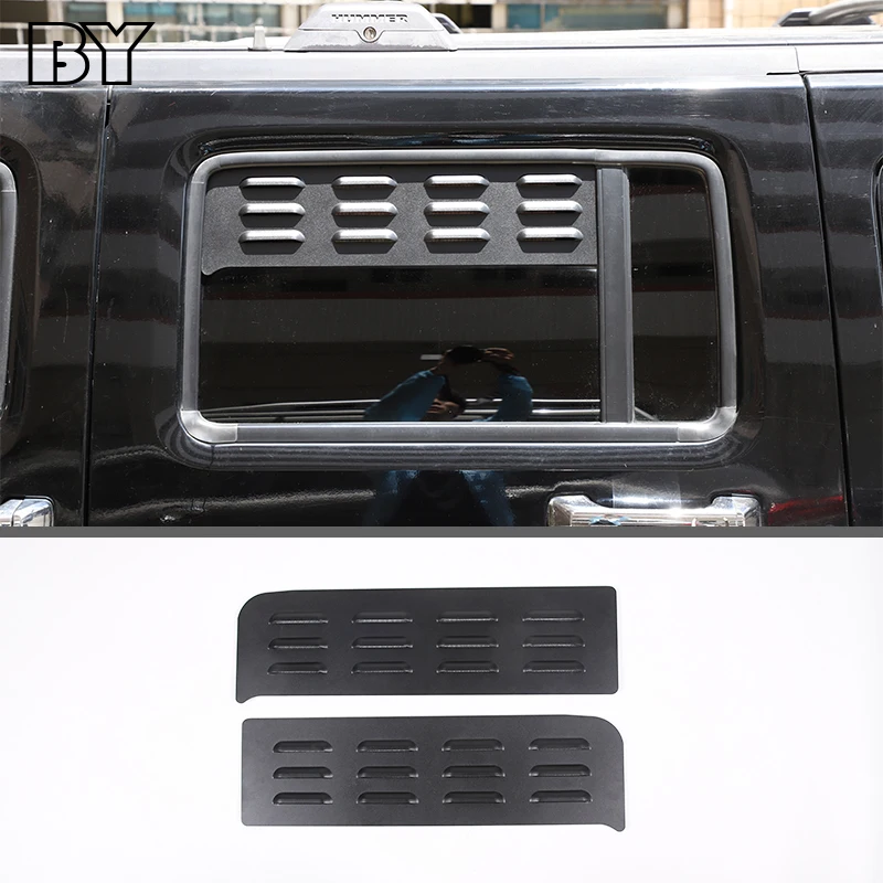 Car-Rear-Window-Louvre-Ventilation-Panel-Decoration-Cover-Fit-For ...