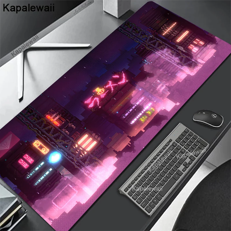 City Neon Mouse Pad Gaming XL Large HD Home New Mousepad XXL MousePad ...