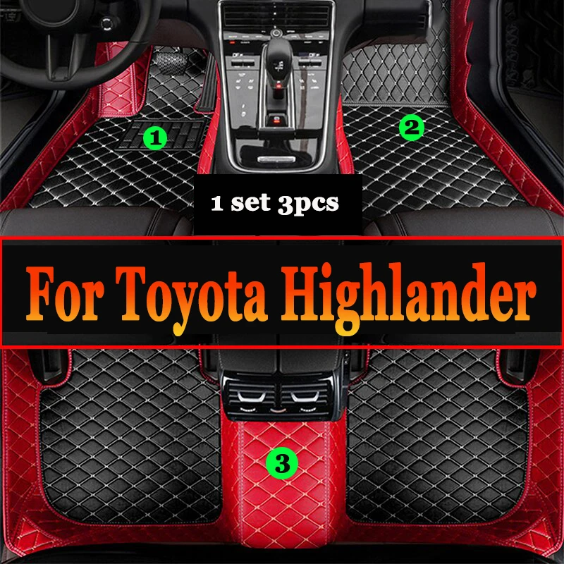 Car-Floor-Mats-For-Toyota-Highlander-Seven-Seats-2015-2016-2017-2018 ...