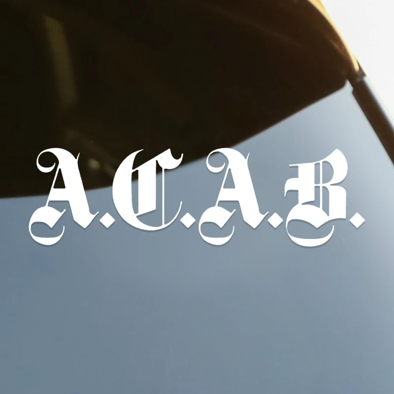 Acab-sticker-automobile-sticker-body-bumper-rear-window-waterproof ...