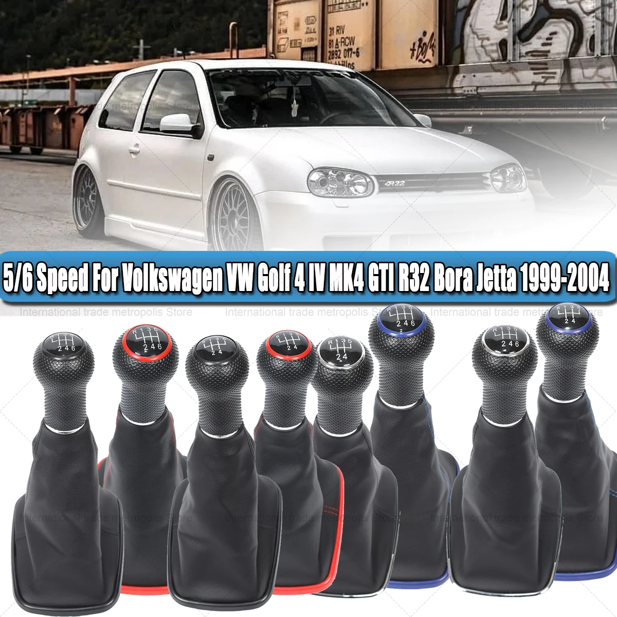 5-6-Speed-Gear-Shift-Knob-Lever-Shifter-Gaiter-Boot-For-Volkswagen-VW ...