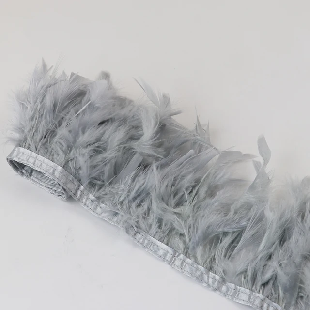 1Yard Natural Turkey Feathers Trim Wedding DIY Marabou Feather Ribbon ...