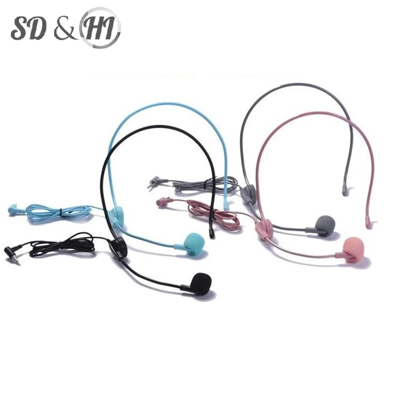 1PC Wired 3.5mm Plug Guide Lecture Speech Headset Mic For Teaching ...