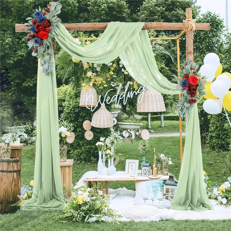 Modern Arch|modern Solid Color Wedding Arch Curtain 70*600cm For Party ...
