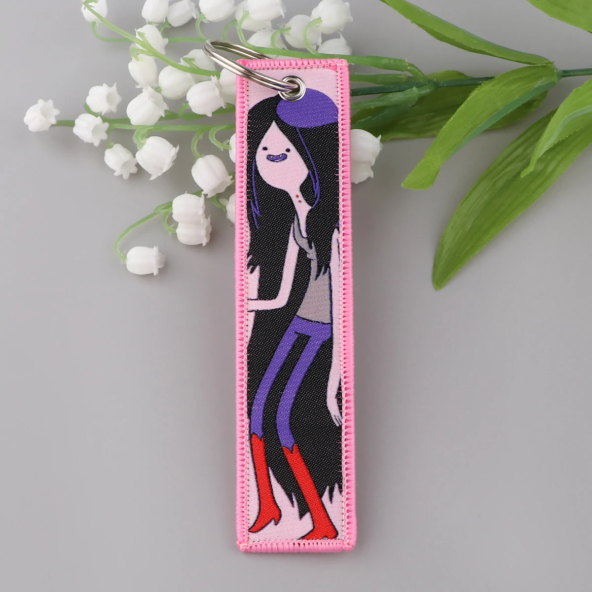 Cartoon Adventure Time Marceline Kawaii Embroidered Key Tag ...