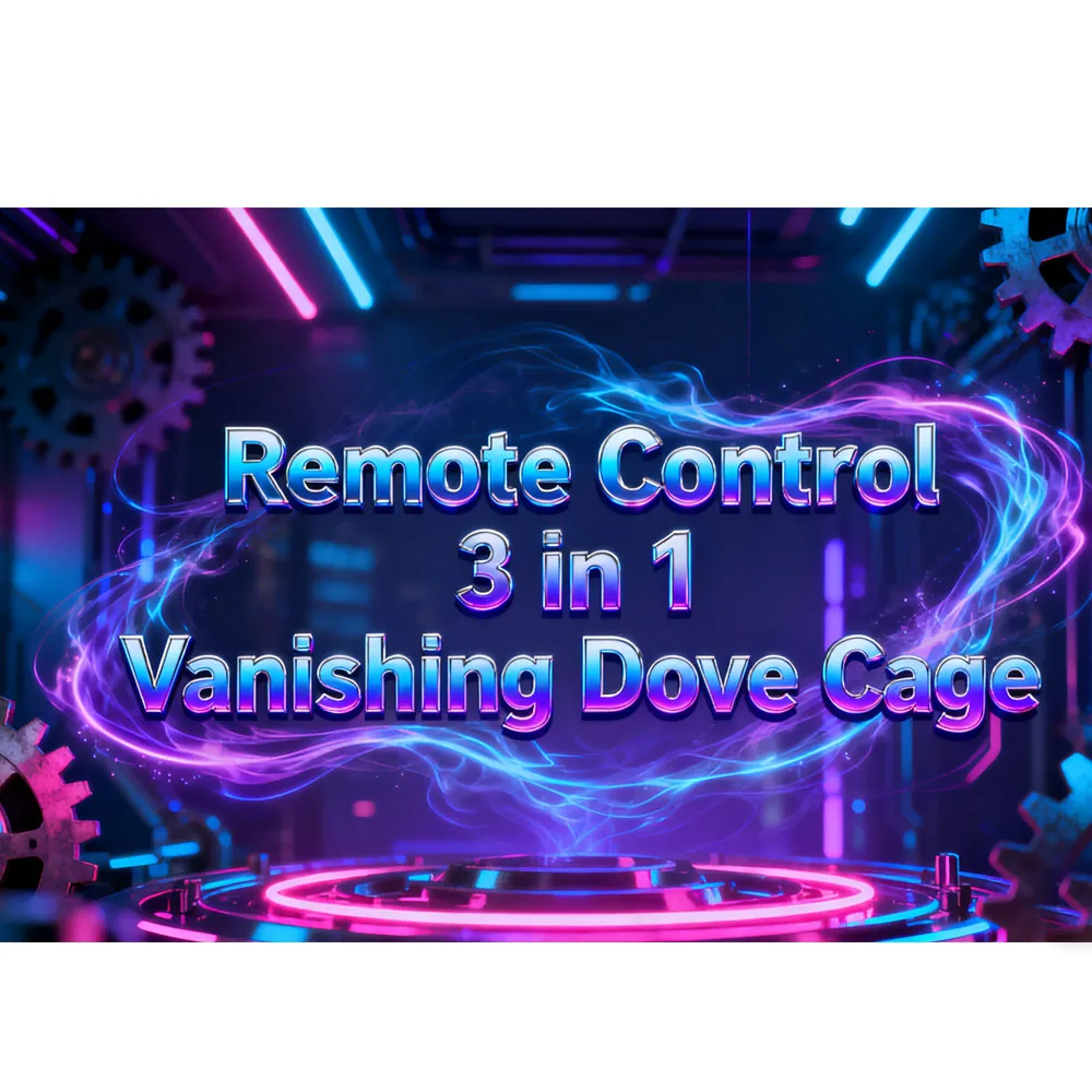 Remote Control 3 in 1 Vanishing Dove Cage - Magic Illusion Prop for ...