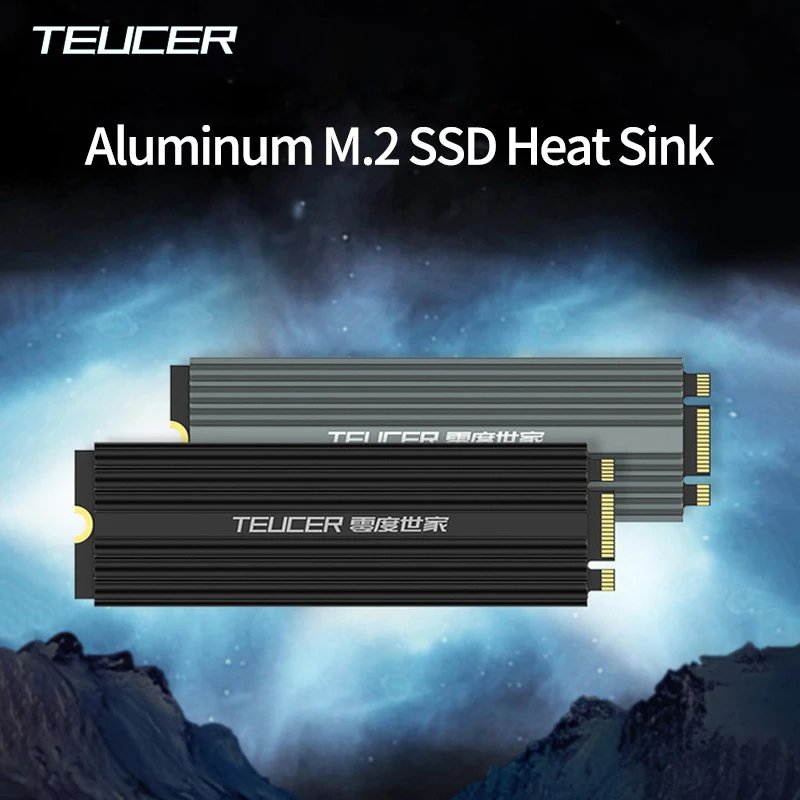 Teucer M2 Ssd Dissipador De Calor Nvme 2280 Unidade Disco De Estado Sólido Radiador Cooler ...