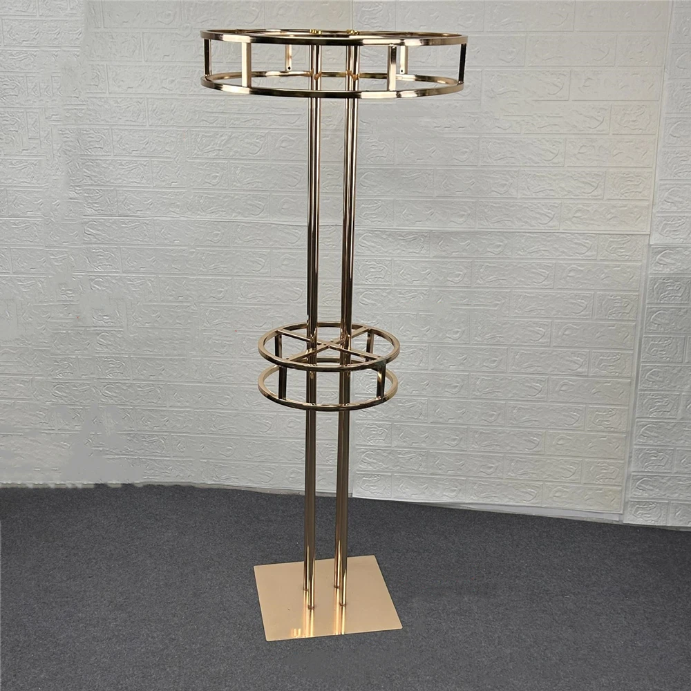 New-Style-Electronic-Plated-Flower-Rack-Gold-Arch-Stand-Road-Lead ...