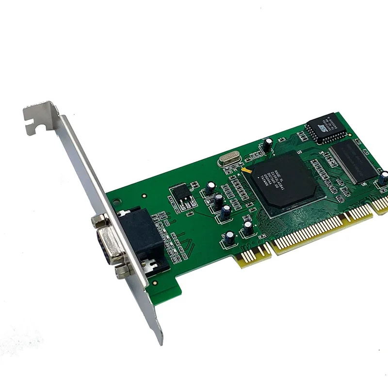 【B89E】2X Desktop Computer PCI Graphics Card ATI Rage XL 8MB Tractor ...