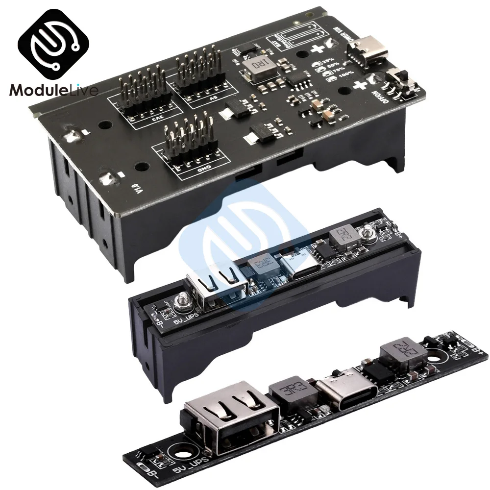 5V-18650-Lithium-Battery-Panel-DC-DC-Boost-Converter-Charging-Standby ...