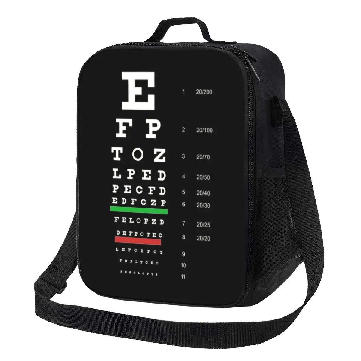 Snellen-Eye-Chart-Insulated-Lunch-Bag-for-Women-Optometrist-Optician ...