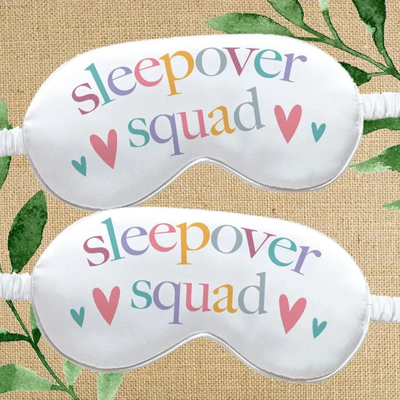 Sleepover-Squad-Sleep-Mask-Girls-Boho-Birthday-wedding-Slumber-Bridal ...