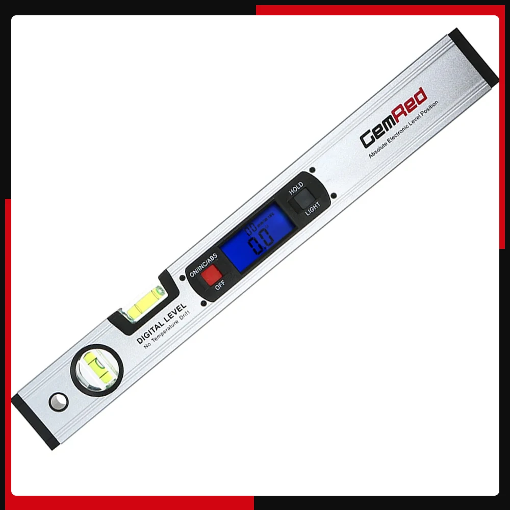 GemRed-Digital-Laser-Level-360-Spirit-Level-Angle-Finder-with-Magnetic ...
