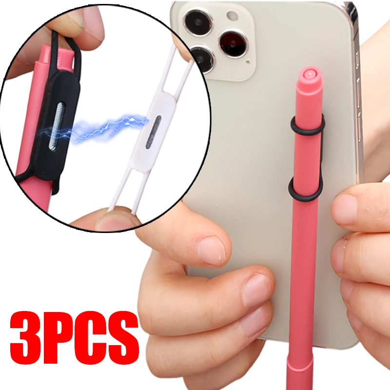 3-1pcs-Magnetic-Pen-Holder-Office-Whiteboard-Adhesive-Pencil-Hooks-Adjustable-Silicone-Magnet ...