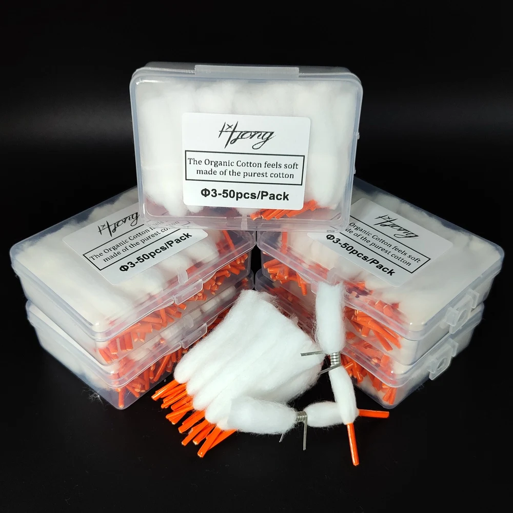 Zeus X Mesh RTA için 50 adet organik Prebuilt pamuk Kylin BSKR ölü ...