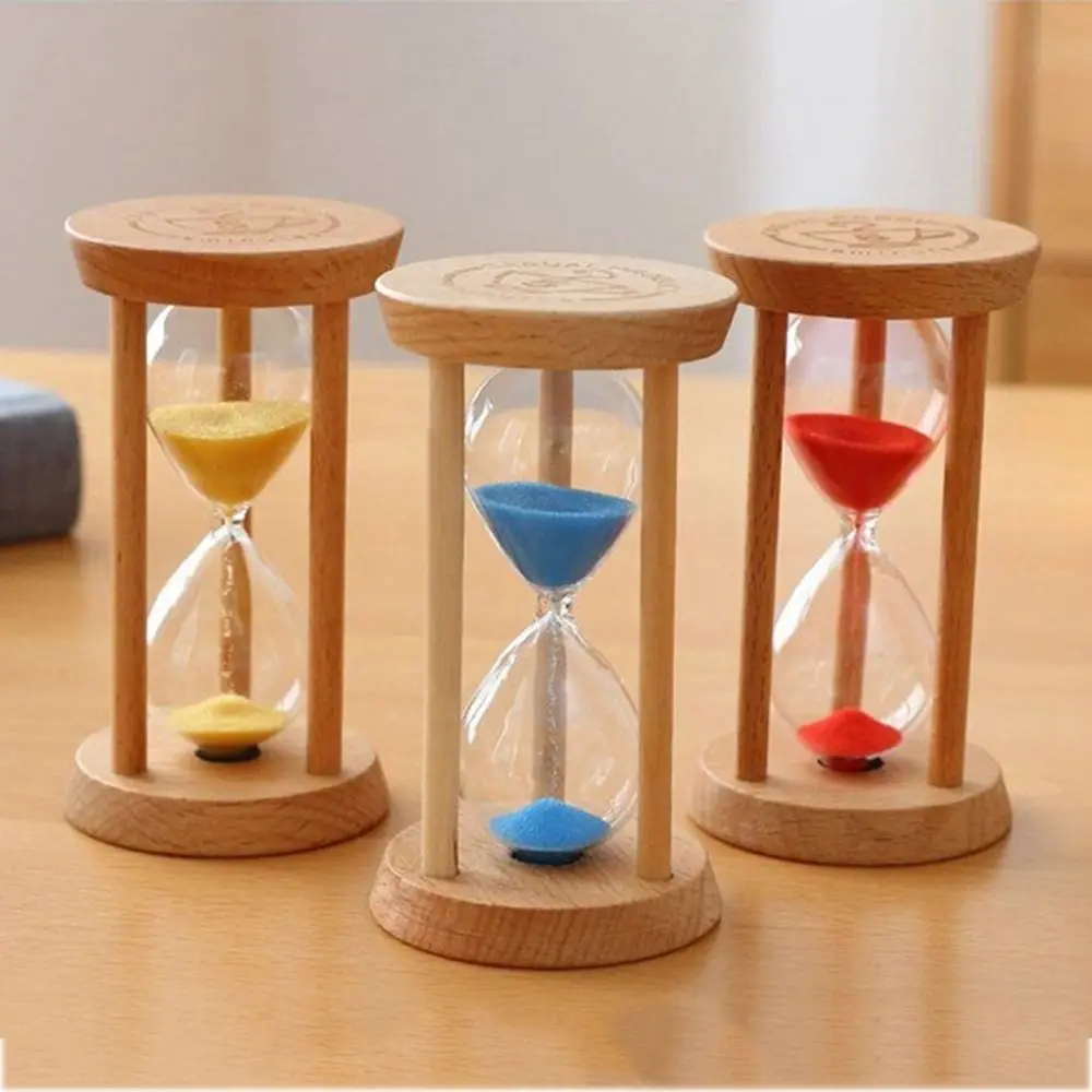Creative-1-3-5-Minutes-Round-Hourglass-Timers-New-Wooden-Hourglass-Mini ...