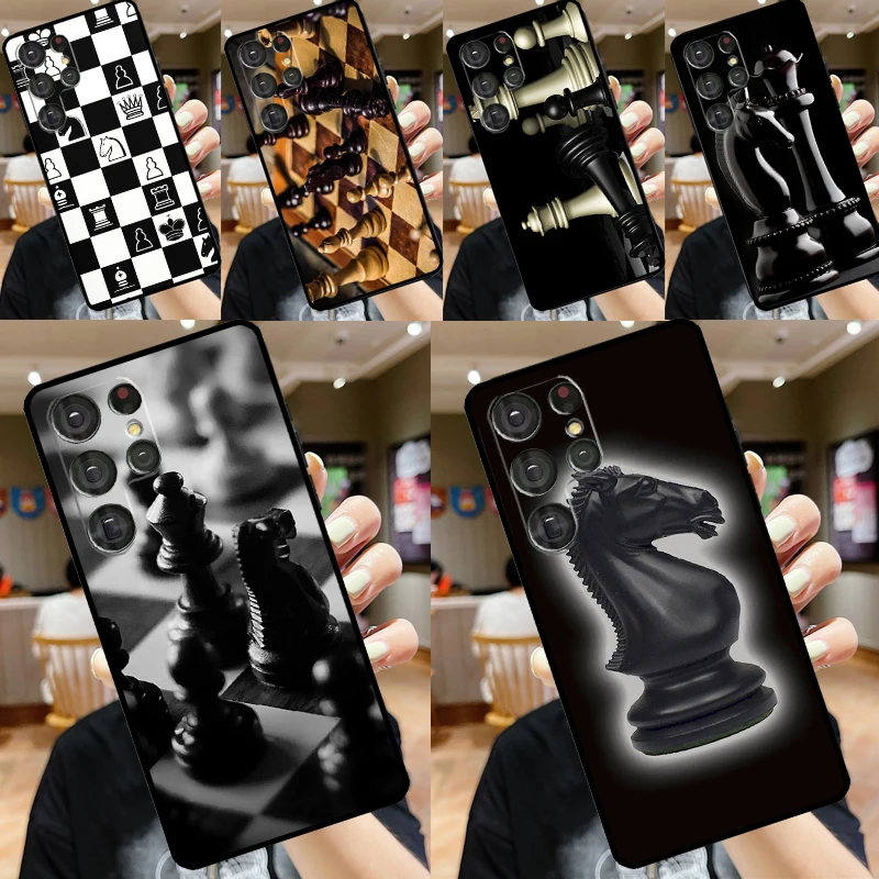 Chess-Board-Dark-Horse-Cover-For-Samsung-Galaxy-S24-Ultra-S22-S23-Plus ...