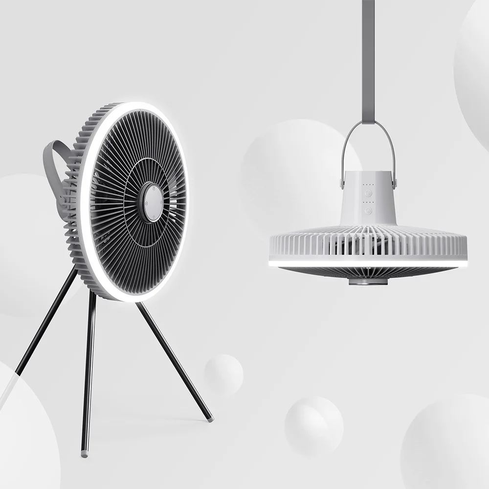 Remote-Control-Tripod-Standing-Camping-Ceiling-Fan-10000mAh-Battery-USB ...