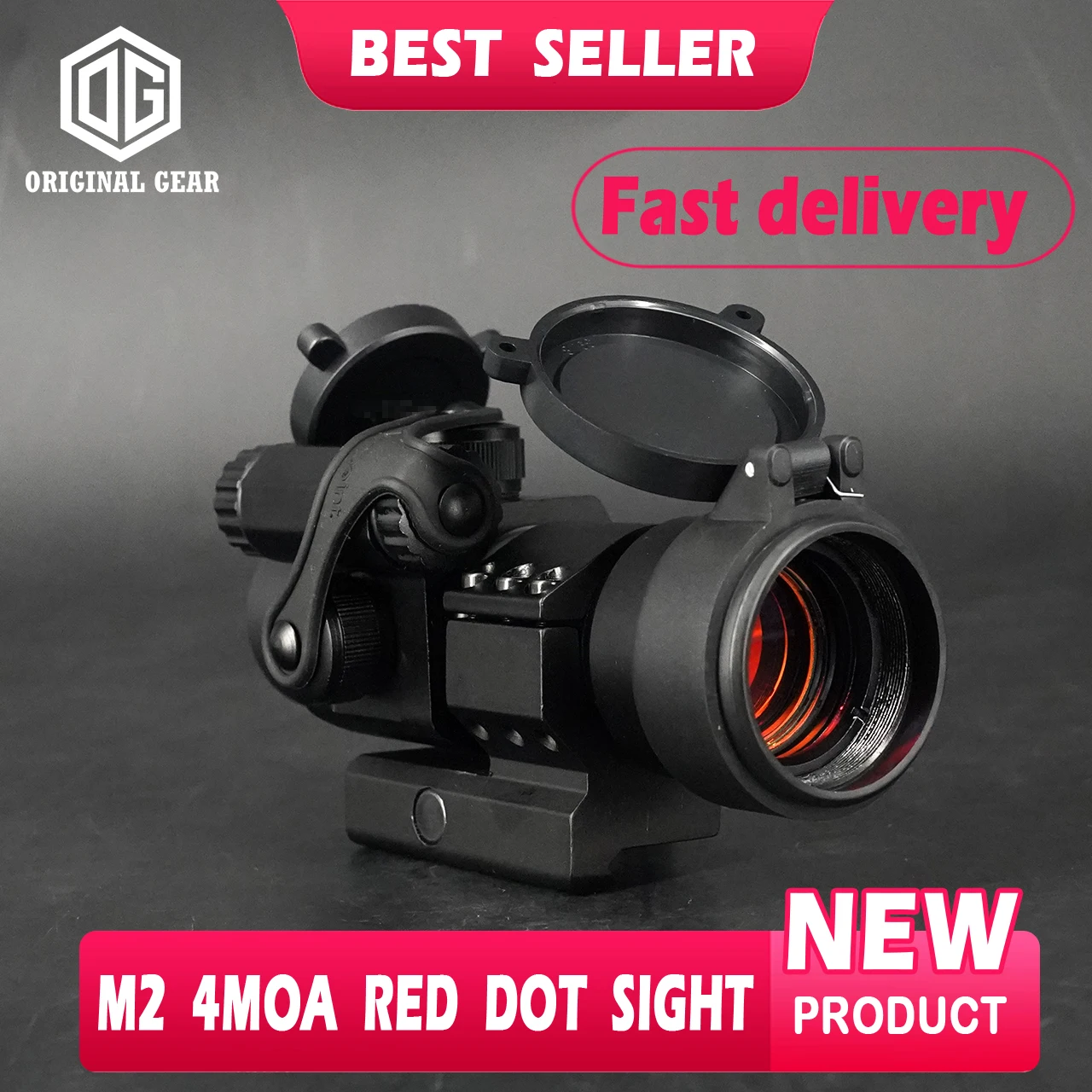 M2-4MOA-Red-Dot-Sight-32mm-Reflex-Scope-w-Base-High-Oblique-MK18-MOD0 ...