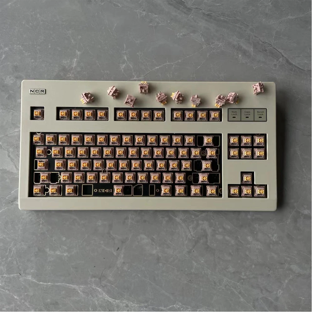 Kit-de-teclado-mec-nico-blanco-Retro-NCR80-R2-intercambio-en-caliente ...