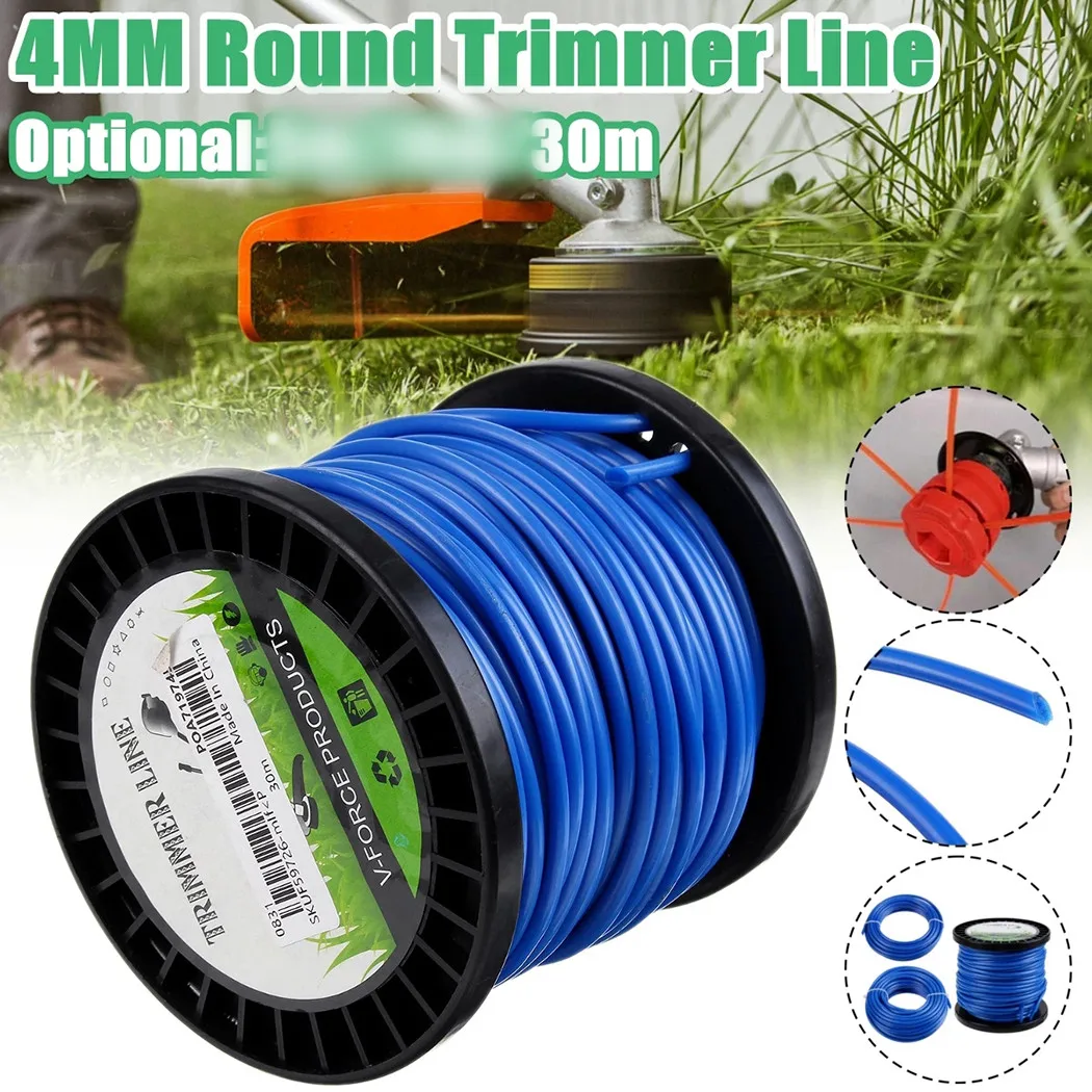4mm-X-30m-Trimmer-Line-Heavy-Duty-Nylon-Round-Strimmer-Trimmer-Line ...