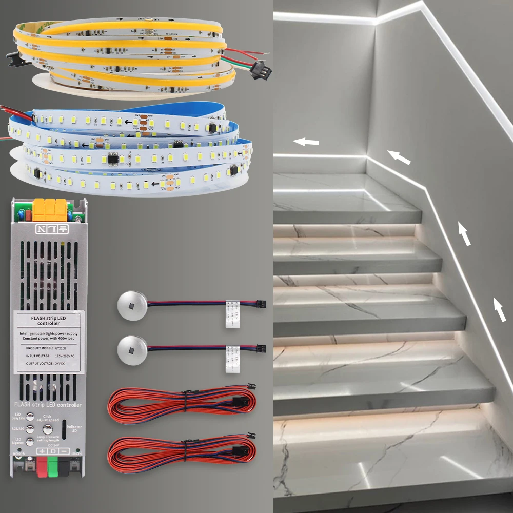 Horse-Race-Running-LED-Strip-Light-Sensor-de-Movimento-Controlador-de ...