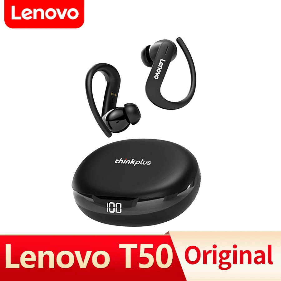 Lenovo T50 TWS Earphones Bluetooth 5.3 Sports Wireless Headphones ...