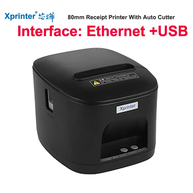 Xprinter XP T80B 80mm 영수증 프린터 (자동 커터 포함) POS 프린터 인터페이스 USB/LAN/슈퍼마켓 용 ...