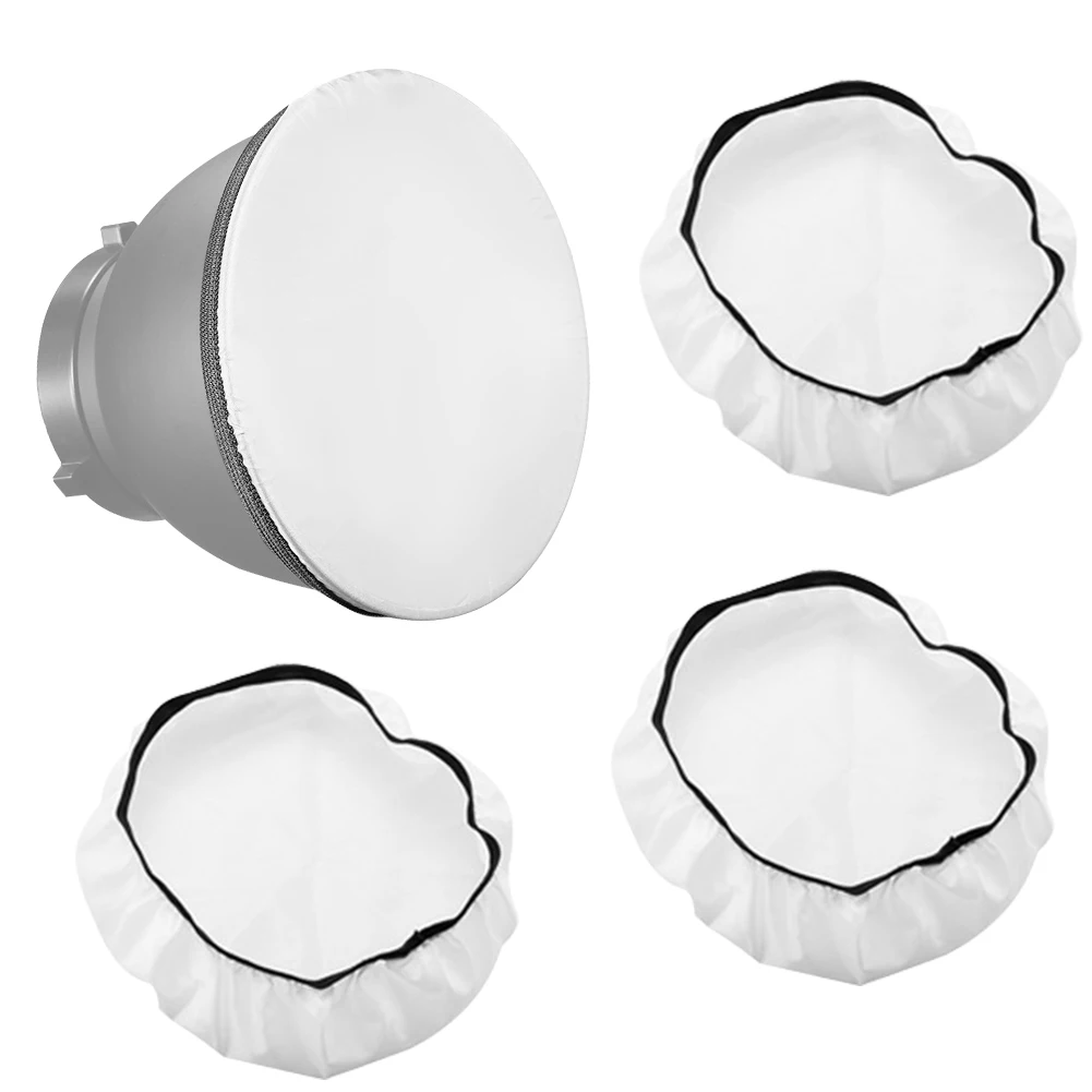 4 stücke Flash Diffusor Fotografie Zubehör 7 Zoll Weiß Tuch Abdeckung ...