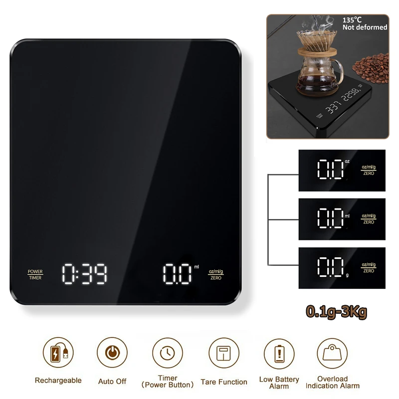 Digital Kitchen Coffee Scale | Espresso Coffee Scale | Coffee Scales ...