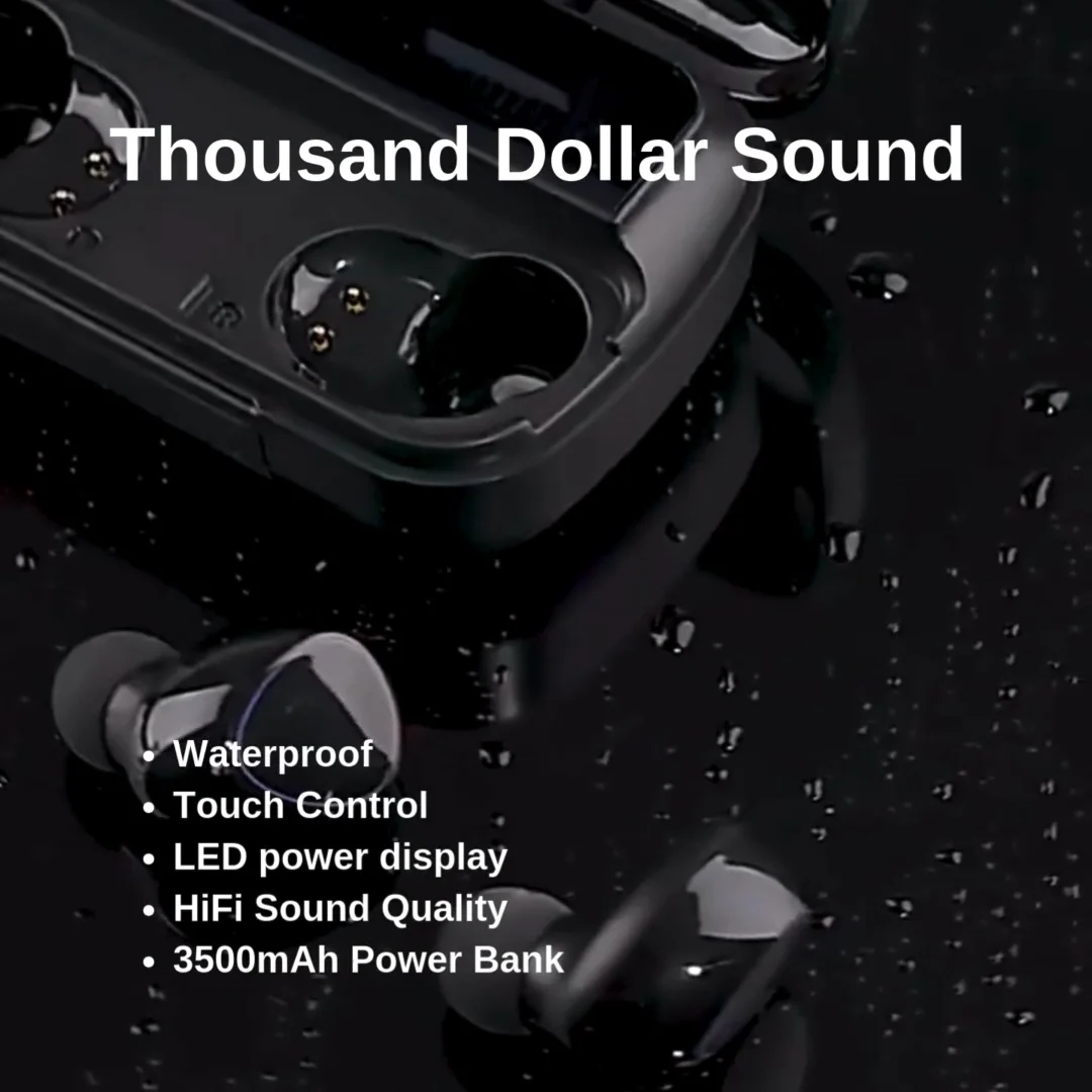 "M10 AirBuds Wireless Bluetooth Earbuds Stereo Earphones with Power ...