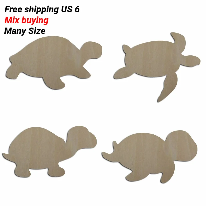 Unfinished-Blank-Wooden-Turtle-Cutout-Shapes-Sea-Animal-Design-DIY-Wood ...