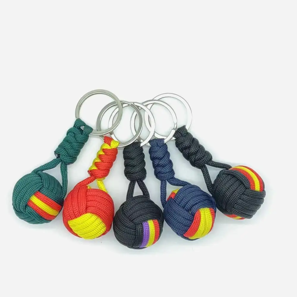 New-Creative-Parachute-Woven-Rope-Ball-Keychain-Lanyard-Key-Ring-Monkey ...