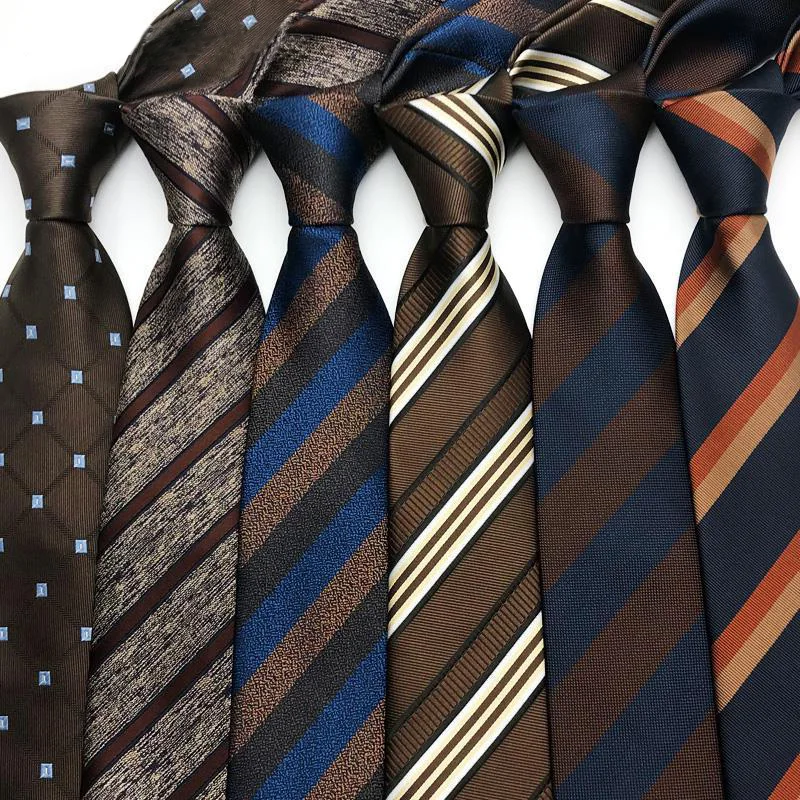Luxury-8CM-Mens-Necktie-Striped-Stripes-Ties-For-Man-Groom-Groomsman ...