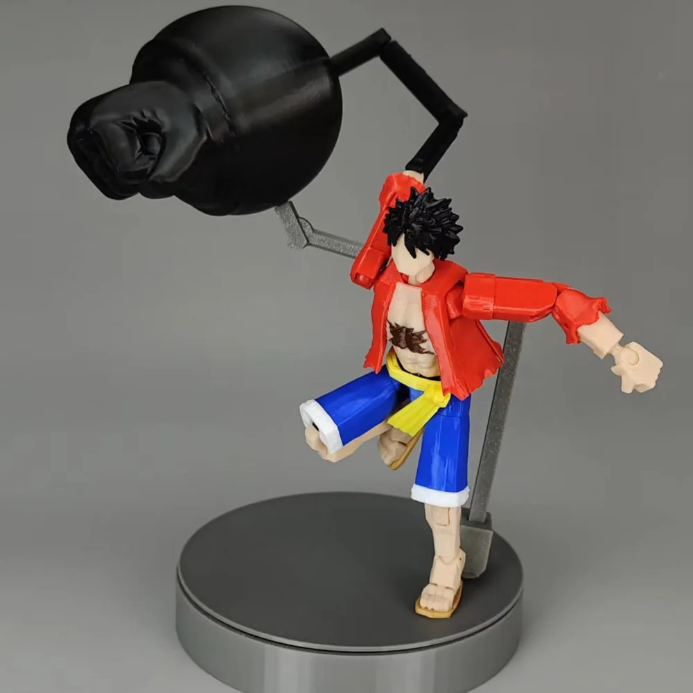 3D-Printed-One-Piece-Monkey-D-Luffy-Anime-Multi-Jointed-Toys-Action ...