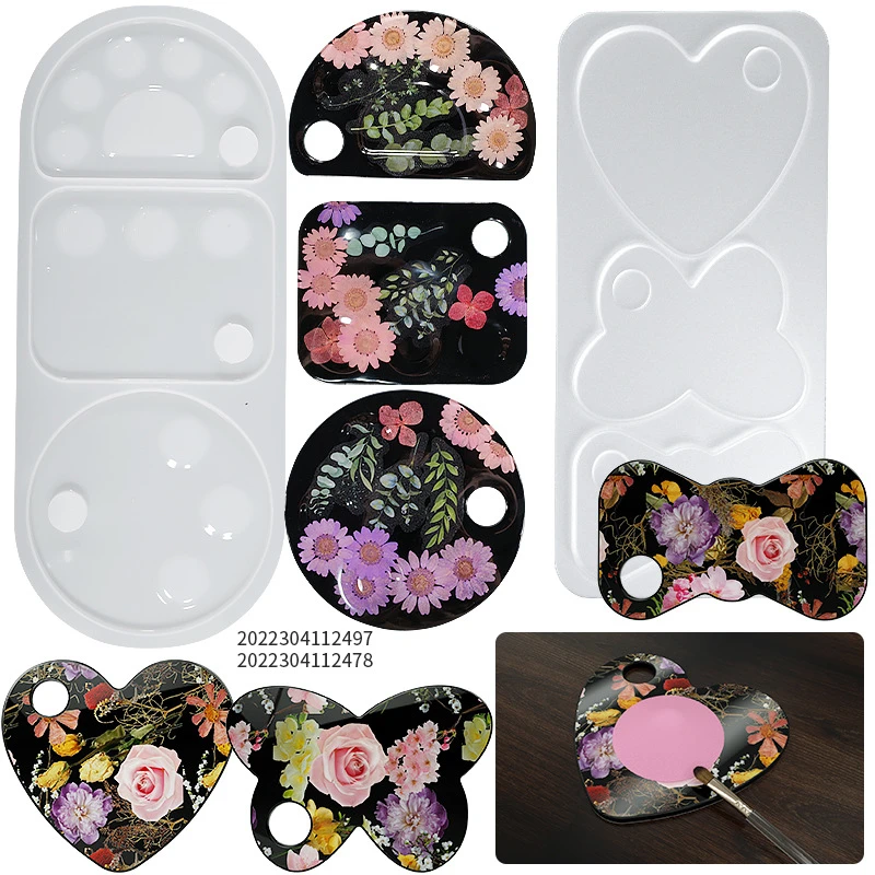 Silicone Mold Resin Makeup Palette | Silicone Palette Mold Drawing ...
