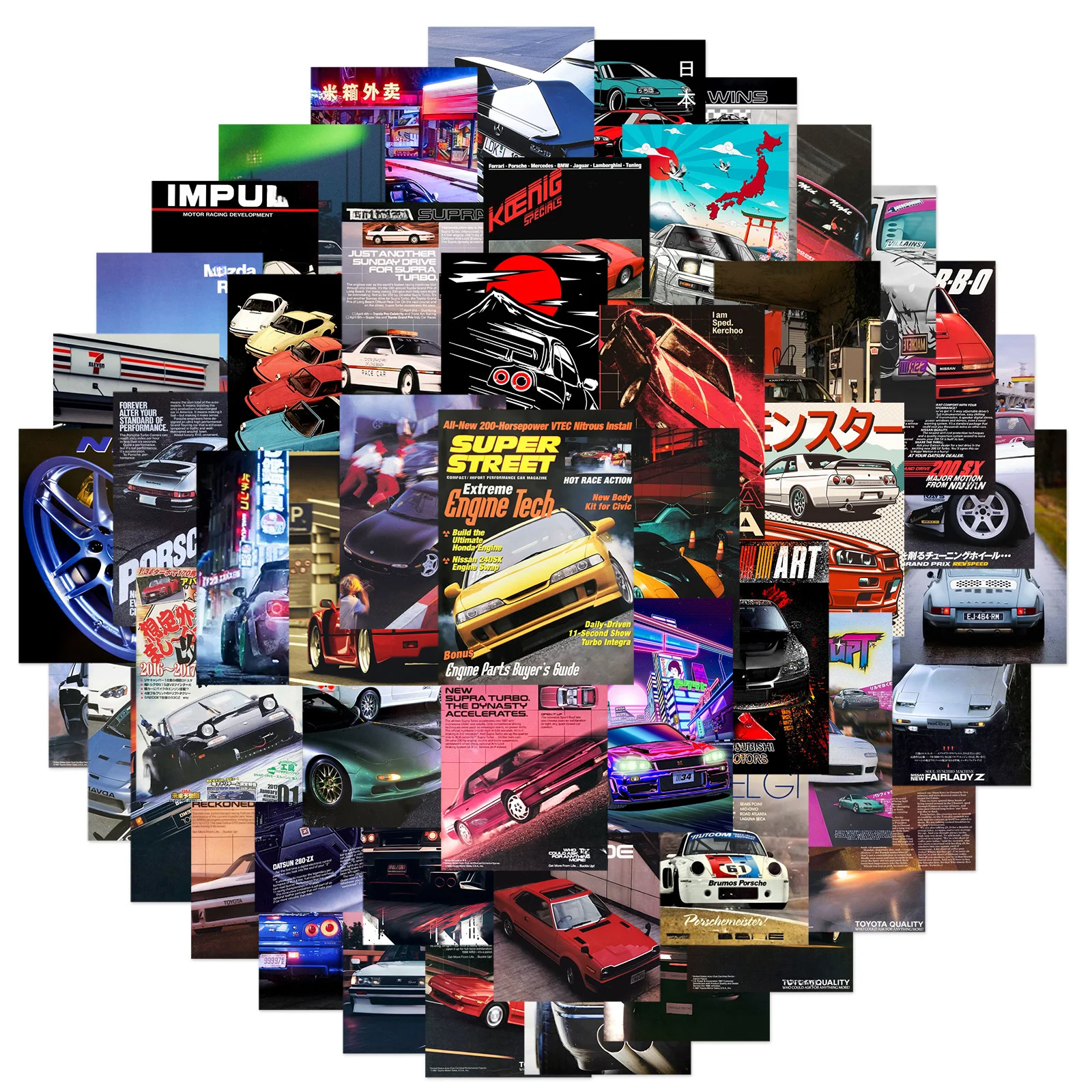 50PCS-JDM-Retrofit-Racing-Car-Stickers-Cool-Phone-Laptop-Luggage ...