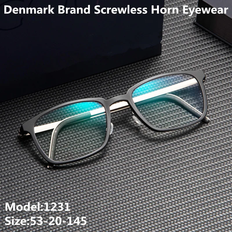 Denmark-Brand-Ultralight-Screwless-Titanium-Glasses-Frame-Men-Optical ...