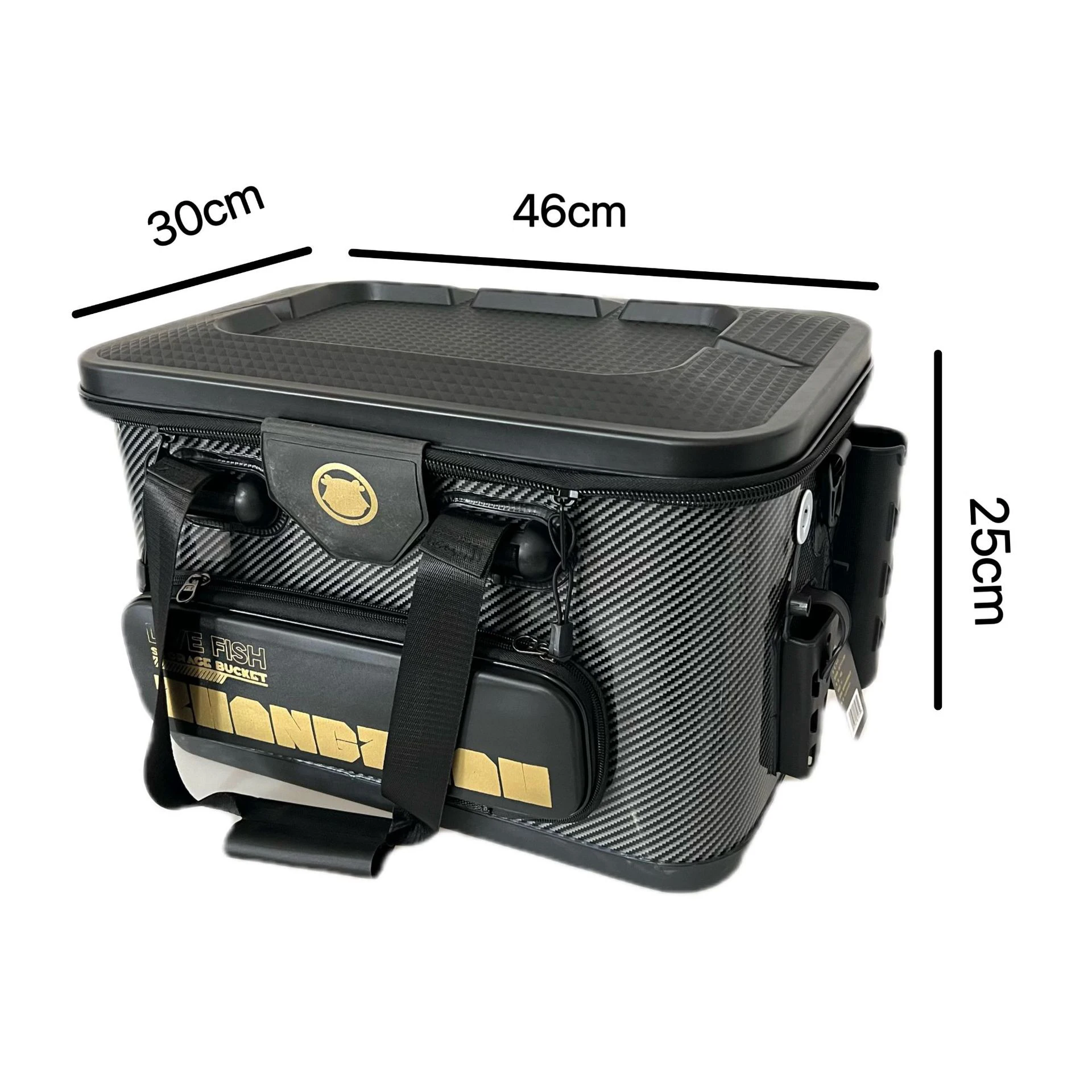 36-40-46CM-EVA-Multifunction-Fishing-Bucket-Thickened-Live-Fish-Box ...