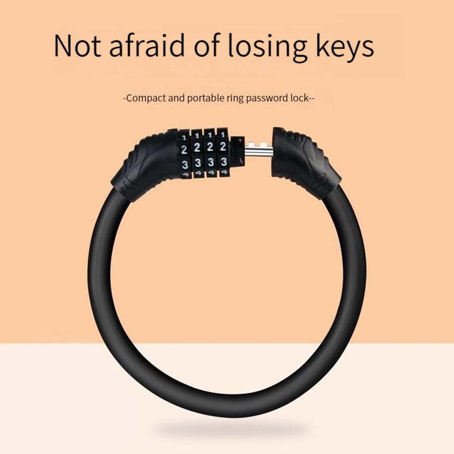 Bicycle-Password-Lock-Easy-to-carry-Mountain-Bike-Handiness-4-Digit ...