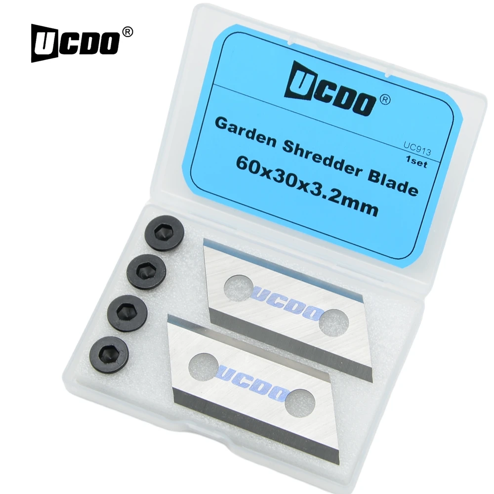 UCDO-1-Pair-Garden-Shredder-Blades-60x30x3-2mm-Wood-Chipper-Knives-with ...