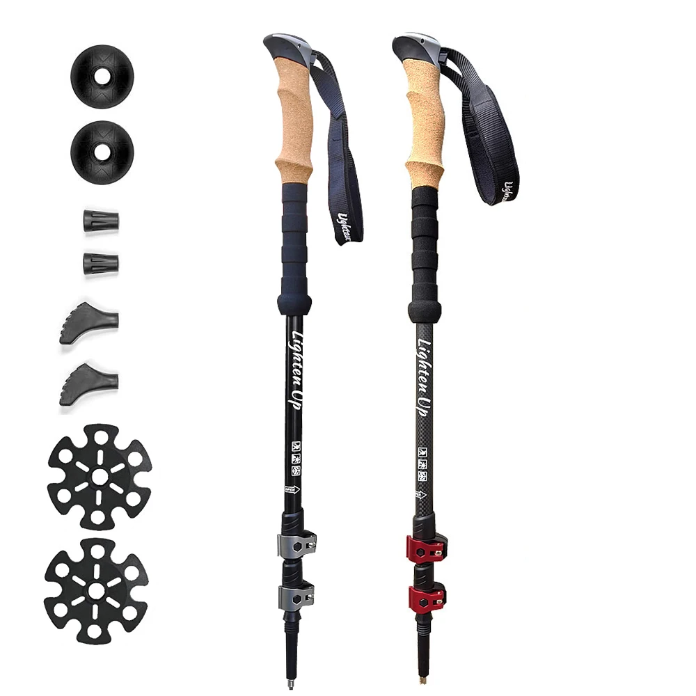 2Pcs-Trekking-Poles-Ultra-light-Telescopic-Folding-Poles-Mountaineering ...