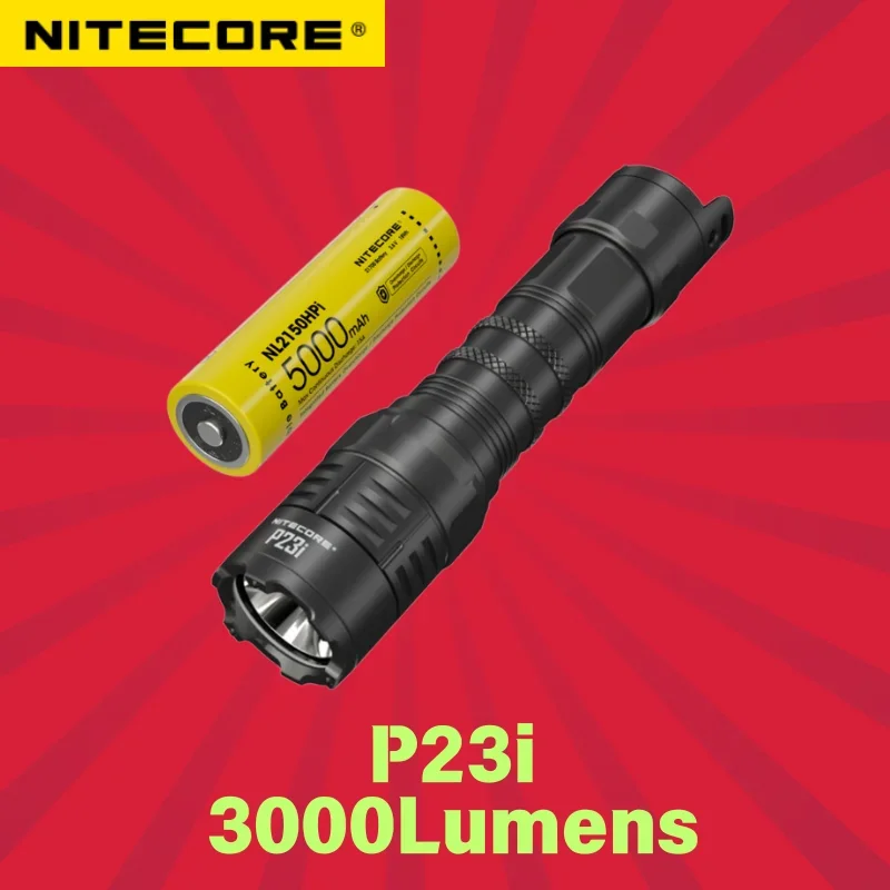 NITECORE P23i LED Tactical Flashlight 3000Lumens High-Powerful ...
