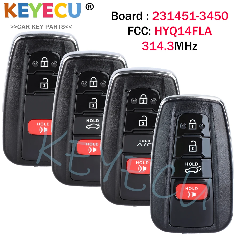 KEYECU-Smart-Remote-Key-Fob-314-3MHz-for-Toyota-Prius-Prime-RAV4-Camry ...