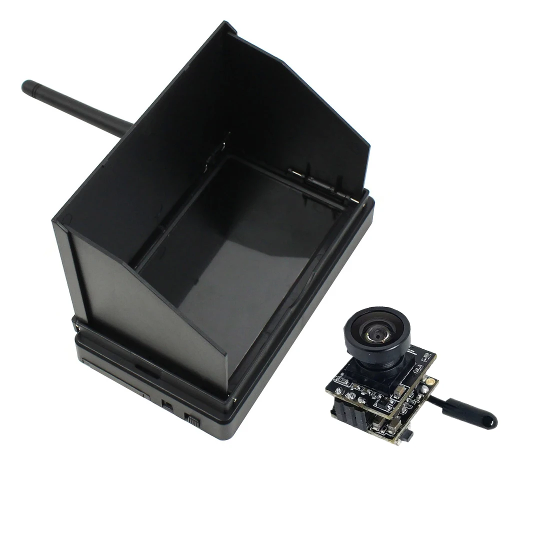 D25 25MW 1200TVL 170°FPV Camera 5.8G 48CH 4.3 Inch LCD 480x22 pixels 16 ...