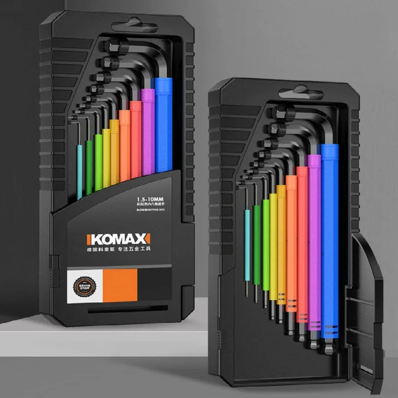 Complete-Set-of-6-point-Screwdrivers-Hand-Tools-Colored-Allen-Wrench ...