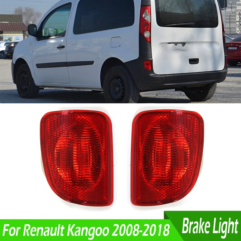For Renault Kangoo 2008-2018 Car Rear Bumper Light Reflector Warning ...