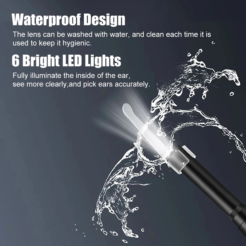 Visual Ear Scoop Endoszkópos Kamera Otoscope 6Led Ip67 Endoszkóp 5Mp ...